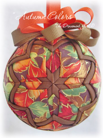 Autumn Colors Handmade Fall Leaf Ornament, Decoration, or Bowl Filler